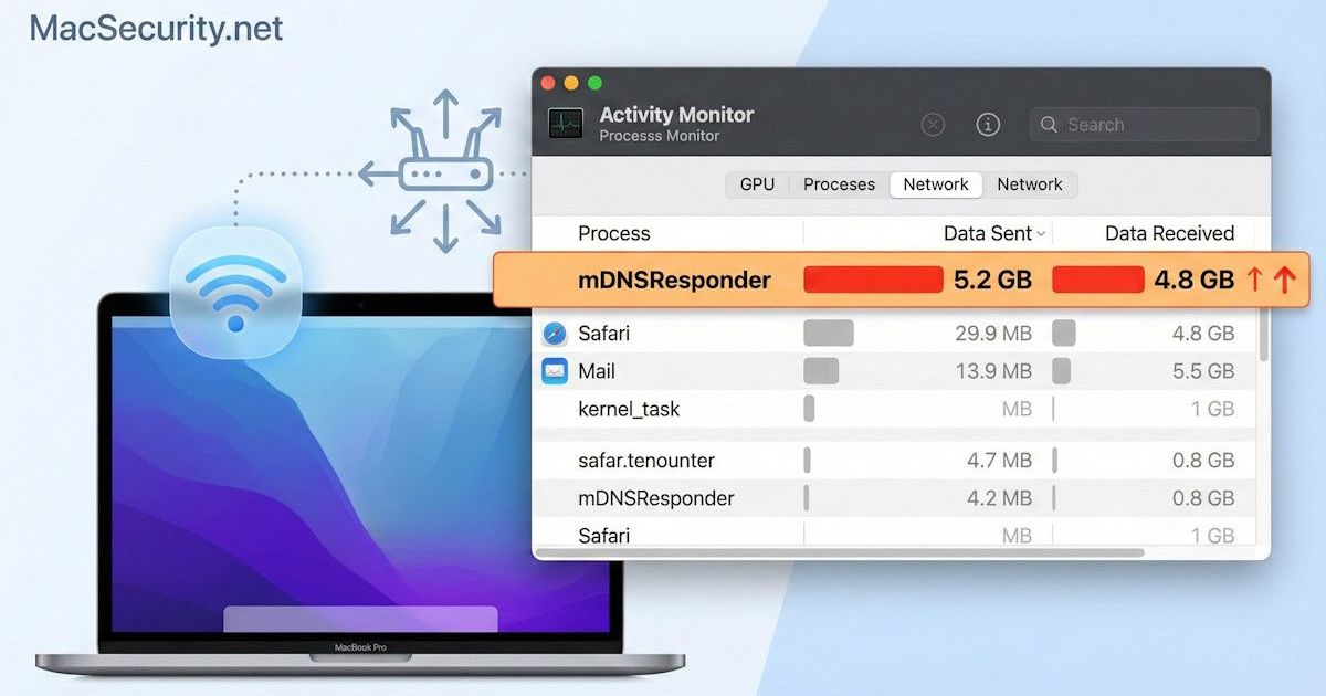 How to fix mDNSResponder high data usage on Mac