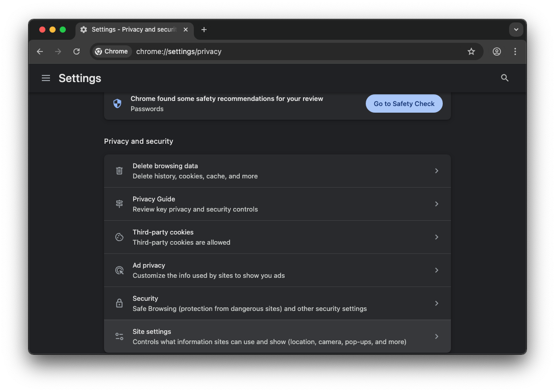How to turn off pop-up blocker on Mac