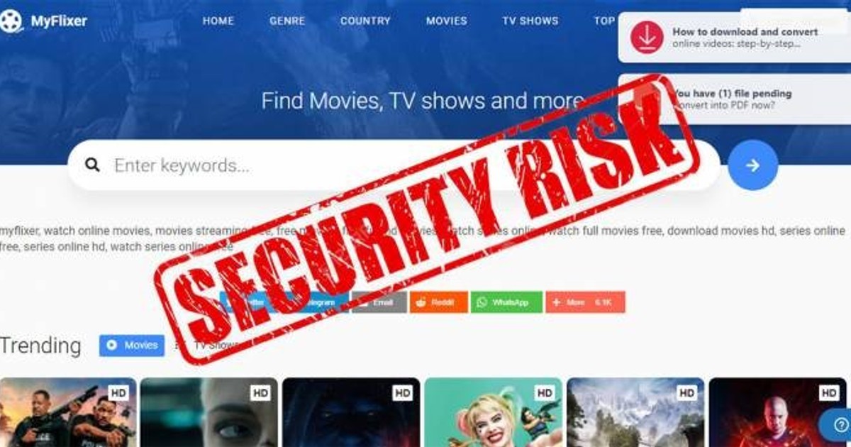 Is MyFlixer legal and safe to use on Mac?