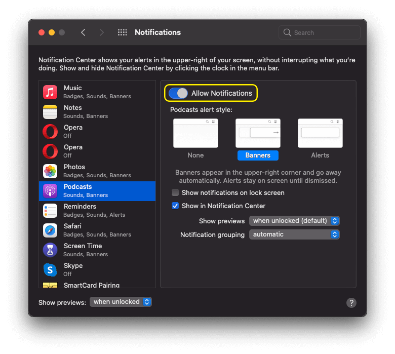 How to get rid of notifications on Mac
