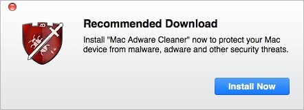 Remove Mac Adware Cleaner "recommended download" popups from Mac OS X