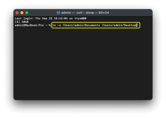 How to create and remove symlink on Mac