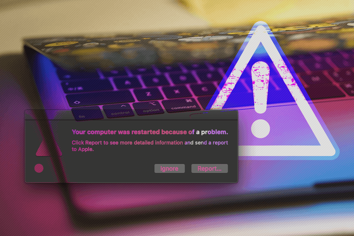 “Your computer was restarted because of a problem” Mac alert: the ...
