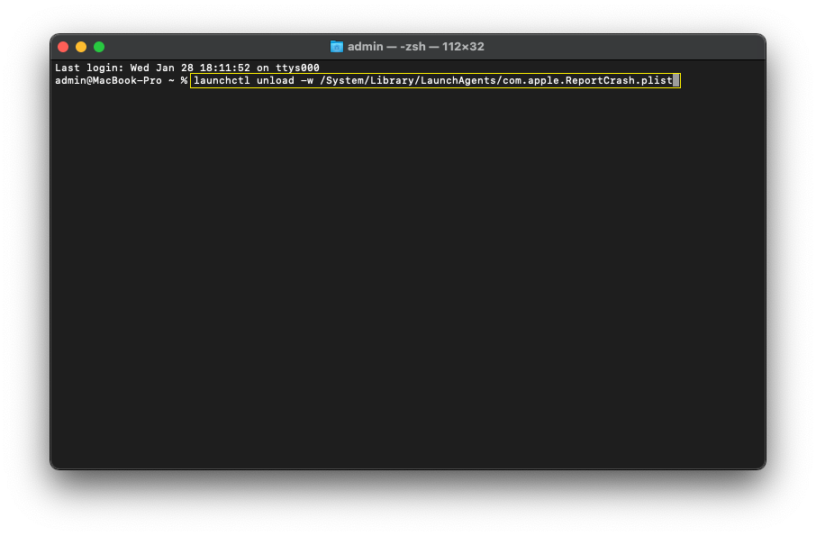 ReportCrash CPU drain on Mac
