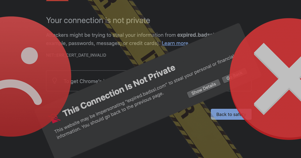 How to fix “Your connection is not private” error in Chrome / Safari on Mac
