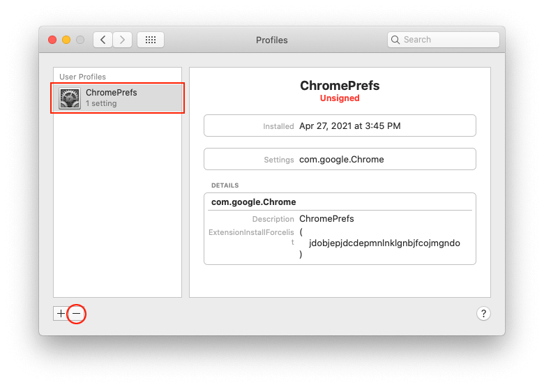 Remove Extensioninstallforcelist In Chrome On Mac