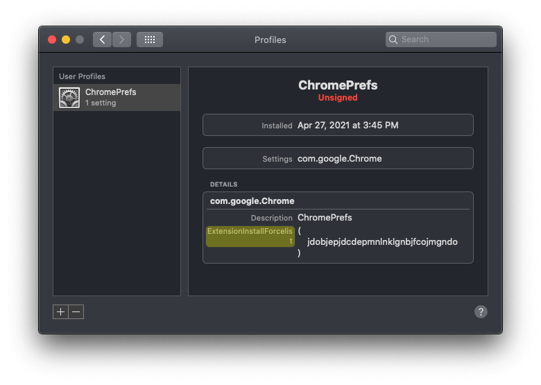 Remove Extensioninstallforcelist In Chrome On Mac