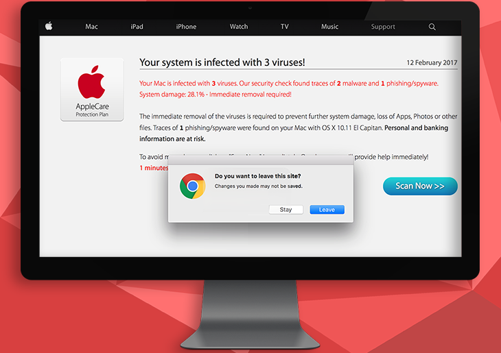  Your Mac Is Infected With 3 Viruses Popup Alert Removal MacSecurity