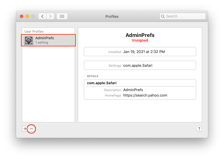 Remove Yahoo Search redirect virus from Mac - MacSecurity