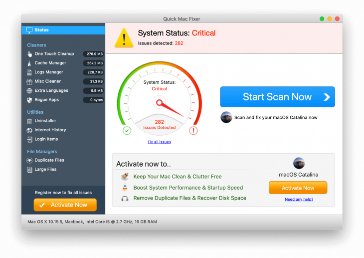 Remove Quick Mac Fixer virus from MacOS - MacSecurity
