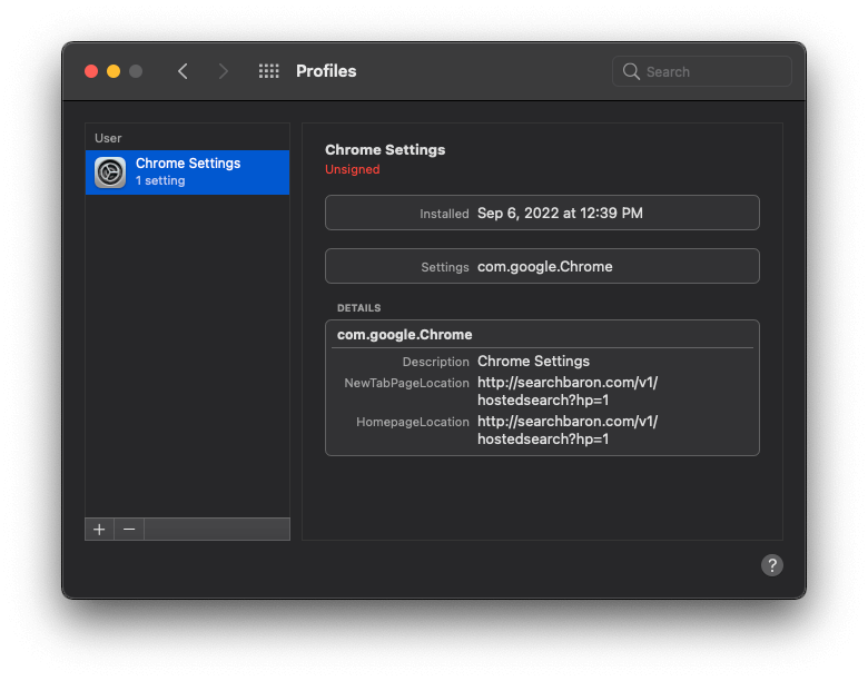 Remove Search Baron virus from Mac - MacSecurity